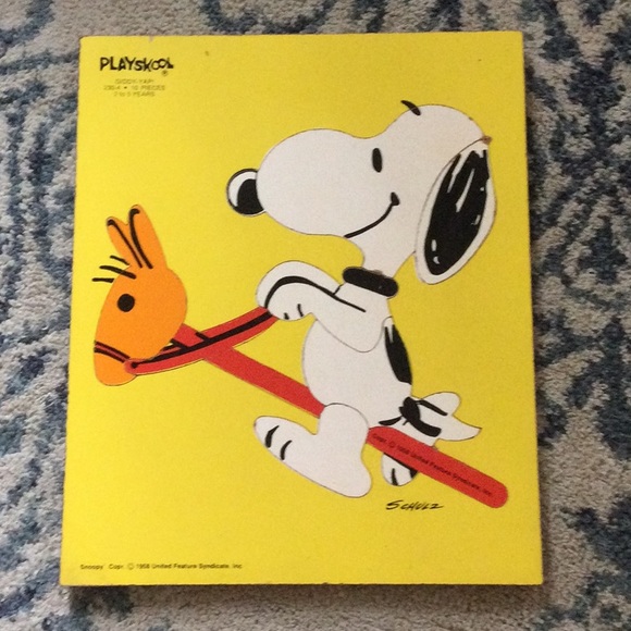 Toys | Vintage Playskool Snoopy Puzzle Giddy Yap | Poshmark